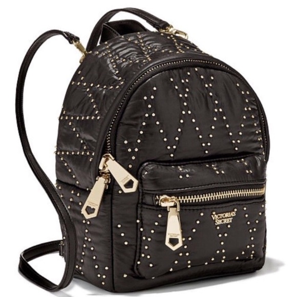 Victoria's Secret | Bags | Vs Victorias Secret Mini Backpack Black ...